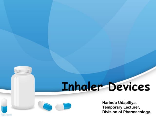 Metered Dose Inhalers ( MDIs) | PPTX