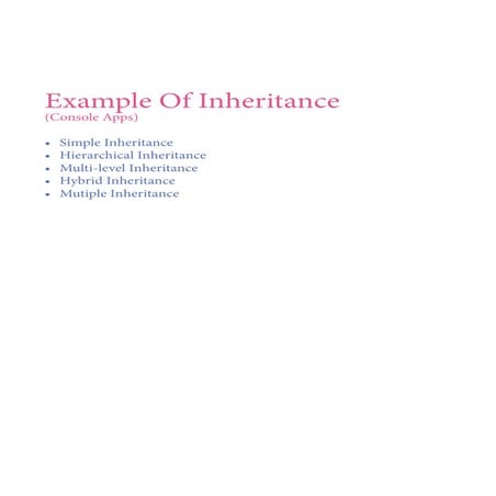 Inheritance | PDF