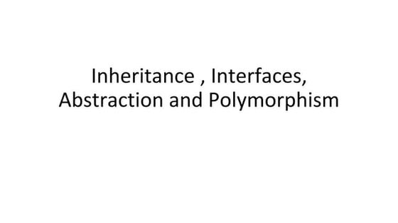 Inheritance In Java Ppt Ppt