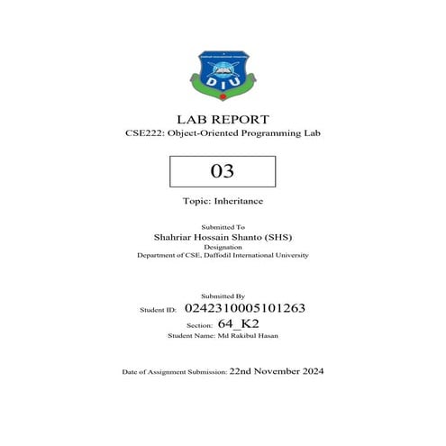 Inheritance Java Object Oriented Programming Pdf