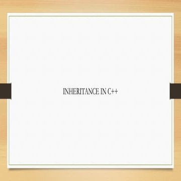 Types Of Inheritance Concept In Cpptx Programming Languages