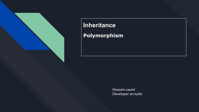Inheritance And Polymorphism Java Oop Ppt 3600