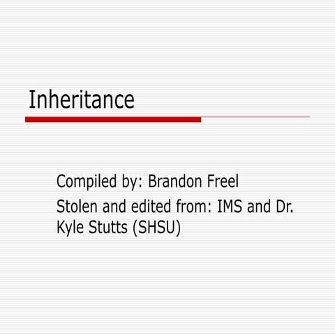 Inheritance of characteristics and traits.ppt