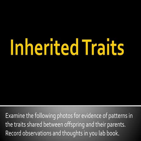 Inherited traits | PPT