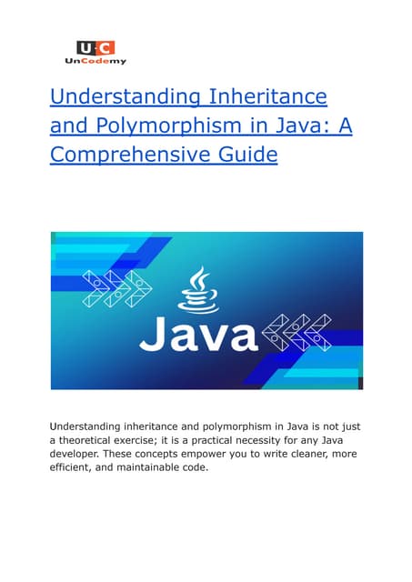Exploring the Pillars of Object java.pdf Exploring the Pillars of Object java.pdf