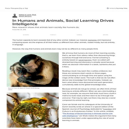 Animal intelligence | DOCX