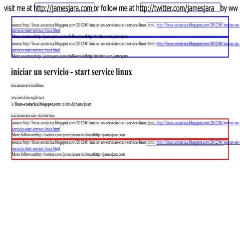 Iniciar Un Servicio start service linux
