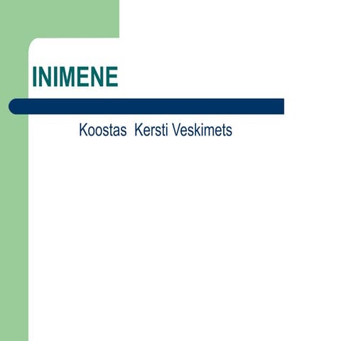 Inimene | PPT