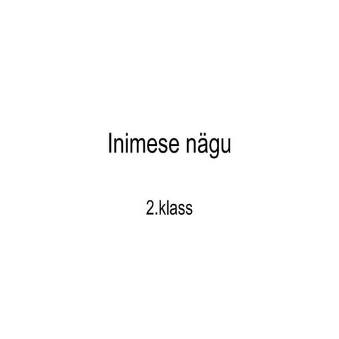 Inimese nägu | PPT