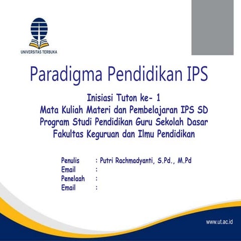 Makalah PEMBELAJARAN IPS SD "Perkembangan IPS di Indonesia dan Negara Lain" | PDF