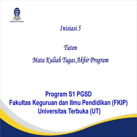 Pembelajaran Aktif, Kreatif dan Produktif INISIASI 5 PDGK4500.pdf