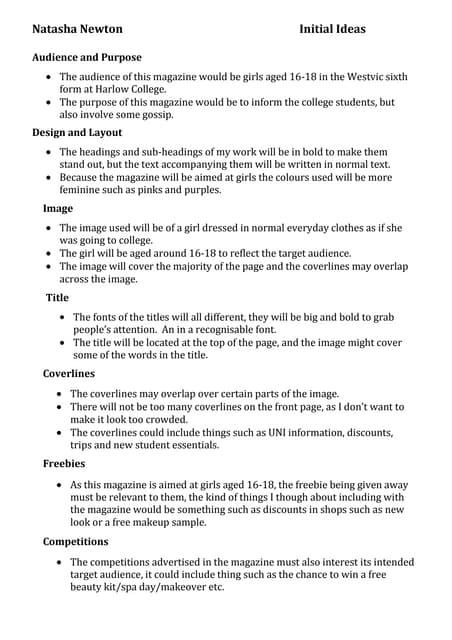 College magazine analysis-1 | PPT