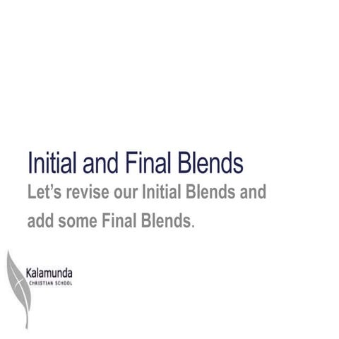 Y1 Initial and final blends power point tg 2012 | PPT