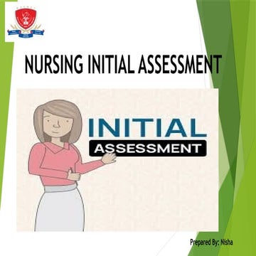 Initial assessment | PPTX