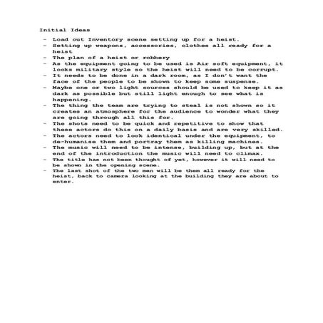 Shot list proforma | DOCX