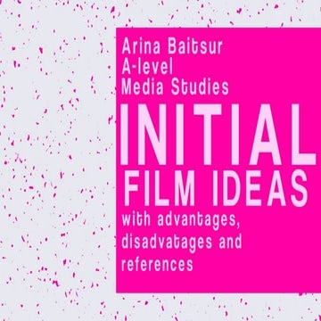 initial ideas media studies a level.pptx