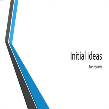 Initial ideas | PPT
