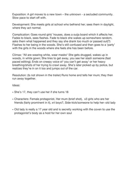 (Draft) 500 word plot synopsis | PDF