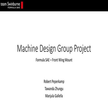 Initial presentation | PPT