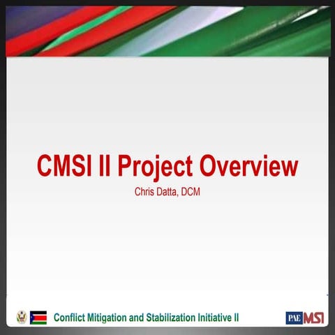 Cmsi Initial Presentation Ppt