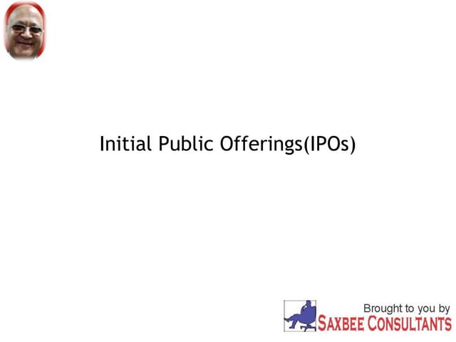IPO - Initial Public Offer | PPTX