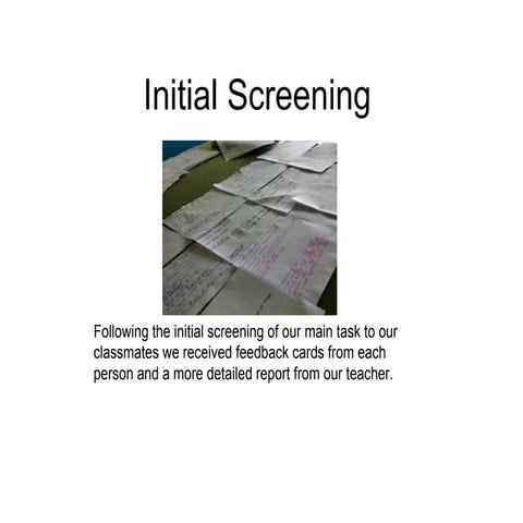 Initial screening | PPT