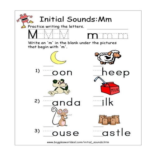 Initial sound mm | DOC