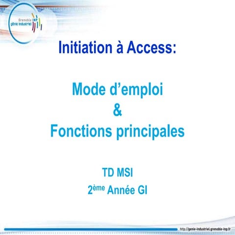 initiation_a_access microsoft office access | PDF