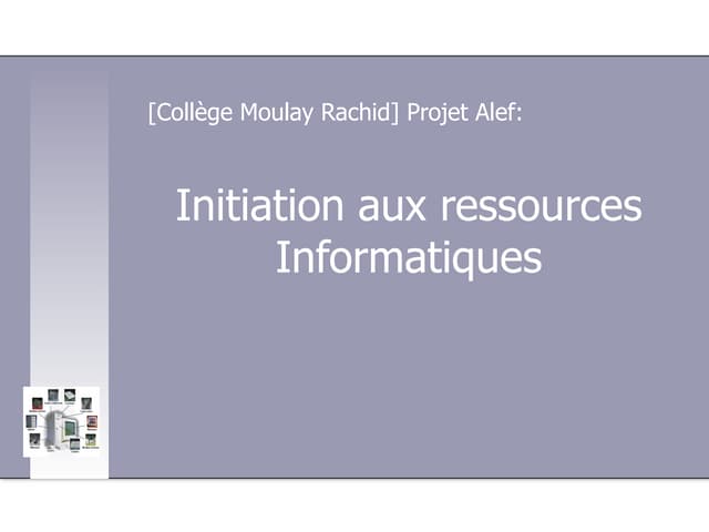 introduction des composants d' ordinateur 7eme annee secondaire | PPT
