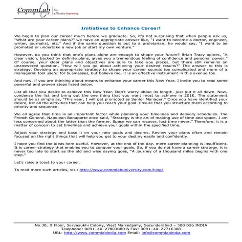 Career advancement | PPT