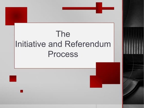 Initiative and referendum | PPTX