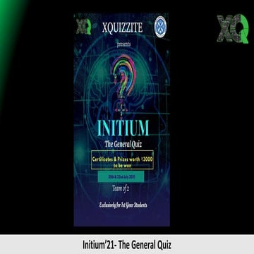 Initium 2021 Prelims and Finals | PPTX