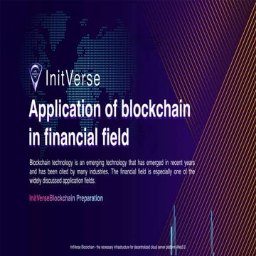 InitVerse Blockchain - Application of blockchain in financial field.pdf