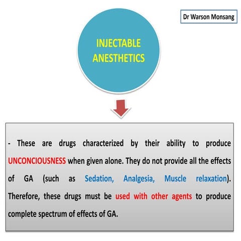 Injectable barbiturates | PPTX