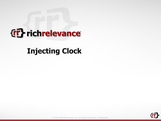 Injecting Clock In Java Ppt