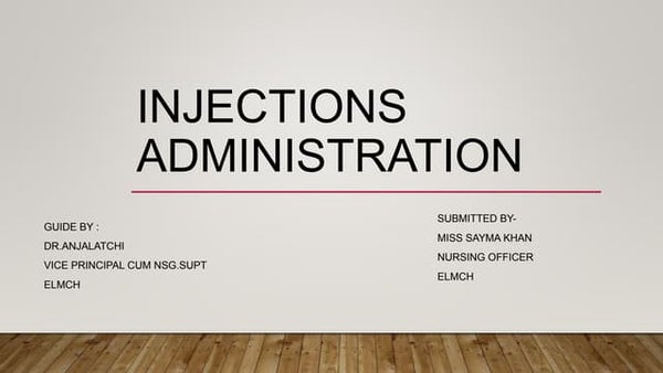 Injection Technique