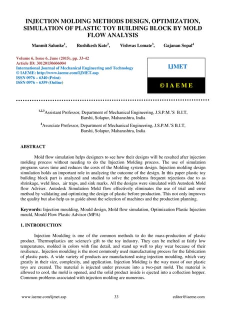 Scientific Molding Whitepaper | PDF