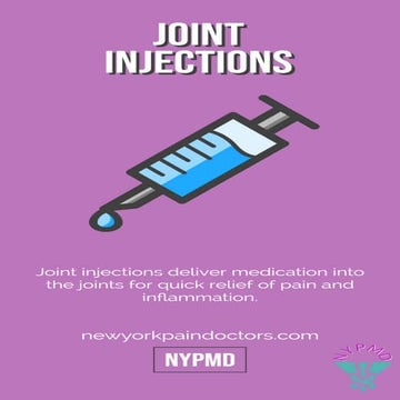 Joint Injections | PDF