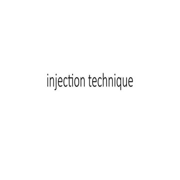 Variation Injection Technique for Skin Booster | PPTX