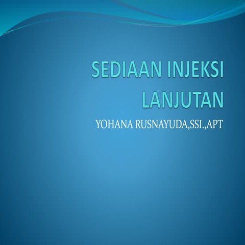 MATERI INJEKSI 2 | PPTX