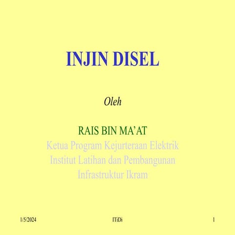 INJIN DISEL INJIN DISEL INJIN DISEL INJIN DISEL | PPT