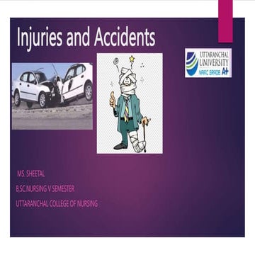 injuries and Accidents.pptx by sheetal 73 | PPT | Free Download