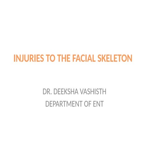 Anatomy and image interpretation of facial bone | PPTX