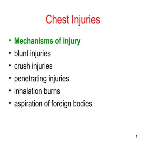Chest trauma | PPT