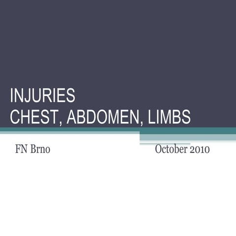 Chapter 13 Chest, Abdominal, and Pelvic Injuries | PPTX