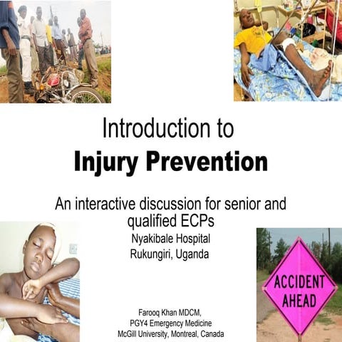Introduction to Injury Prevention - An interactive discussion for ...