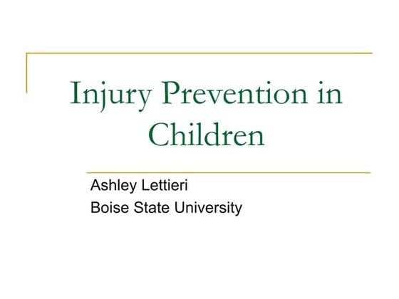 Child Accident Prevention | PPT
