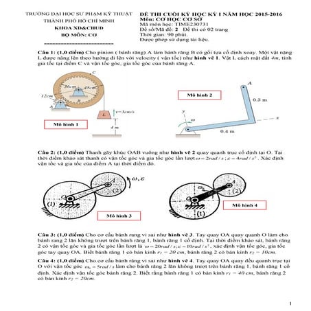 CƠ LÝ THUYẾT SPKT | PDF