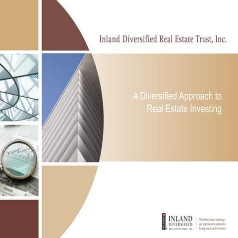 Inland Diversified Investor Presentation 8 27 09 | PPTX