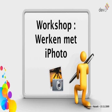 Workshop Macbeurs : Werken met iPhoto | KEY